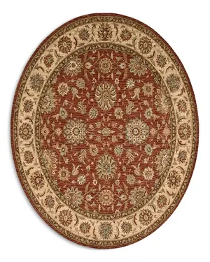 NOURISON HOME Living Treasures Li05 Round Area Rug, 5'10 Round - Rust
