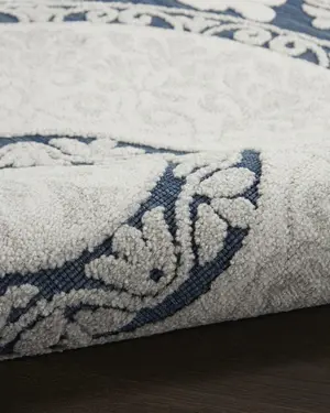 NOURISON HOME Key Largo Klg03 Area Rug, 4' X 6 - Blue