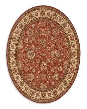 NOURISON HOME Living Treasures Li05 Round Area Rug, 7'10 Round - Rust