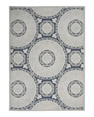 NOURISON HOME Key Largo Klg03 Area Rug, 8'10 X 11'10 - Blue