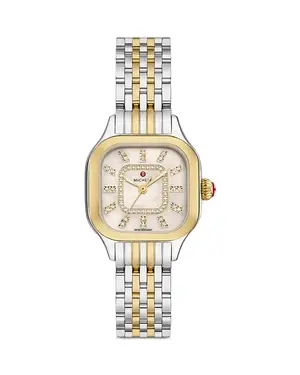 Michele Meggie Diamond Watch - Gold/silver