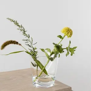 ORREFORS Squeeze Tulip Vase - Clear