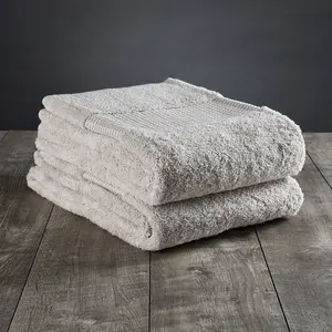 DELILAH HOME Organic Cotton Face Towels, Set Of 2 - Natural