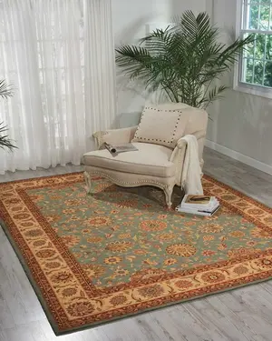 NOURISON HOME Living Treasures Li05 Area Rug, 7'6 X 9'6 - Rust