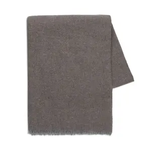 LANDS DOWNUNDER Luna Wool Blend Throw - Taupe