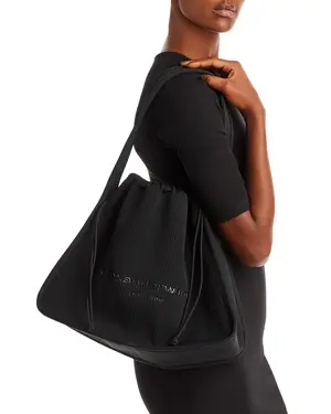 Alexander Wang Ryan Large Drawstring Shoulder Bag - Black
