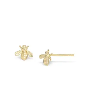 ZOE LEV 14k Yellow Bee Stud Earrings