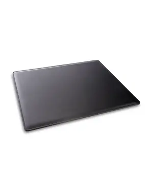 ROYCE NEW YORK Large Leather Desk Pad Blotter - Black