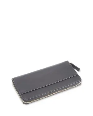 ROYCE NEW YORK Leather Rfid Blocking Continental Wallet Black