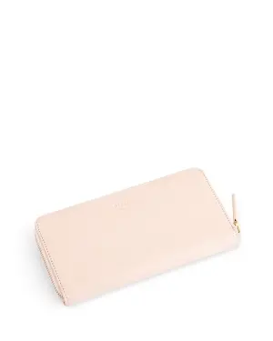 ROYCE NEW YORK Leather Rfid Blocking Continental Wallet - Light Pink