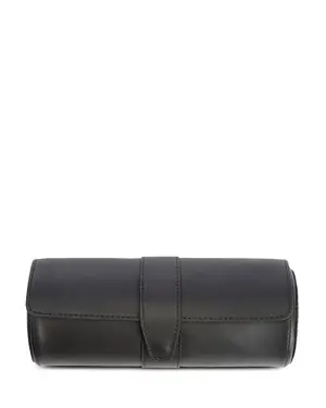 ROYCE NEW YORK Leather Watch Roll & Cufflink Storage Case