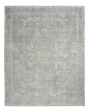 NOURISON HOME Starry Nights Stn03 Area Rug, 8' X 10 - Silver/cream