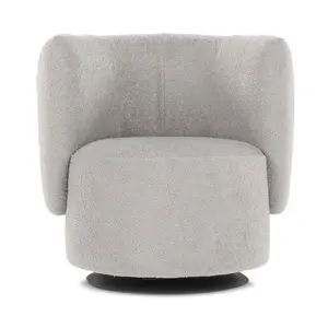 GIUSEPPE NICOLETTI Momo Swivel Chair - Teddy Giallo