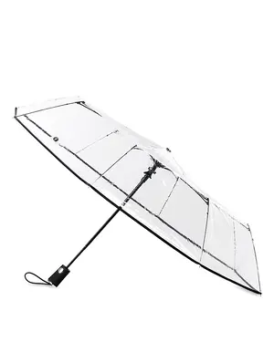 TOTES Ultra Clear Umbrella - Black