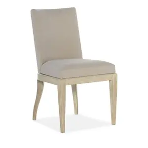 HOOKER FURNITURE Cascade Upholstered Side Chair - Light Wood