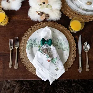 JULISKA Tuxedo Napkin Ring - Evergreen
