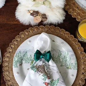 JULISKA Tuxedo Napkin Ring - Evergreen