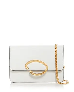Oscar De La Renta O Pochette Leather Crossbody