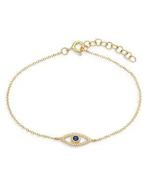 ZOE LEV 14k Yellow Diamond And Sapphire Bracelet - Gold