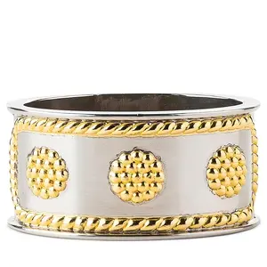 JULISKA Berry & Thread Silver/gold Tone Napkin Ring - Bright Sat