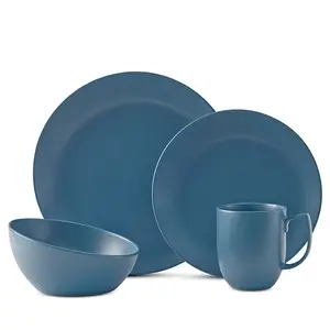NAMBE Orbit Dinnerware 4 Piece Place Setting - Blue