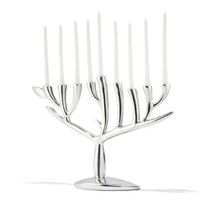 NAMBE Tree Of Life Menorah - Silver