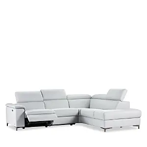 GIUSEPPE NICOLETTI Nuccio Power Reclining Sectional Torello 327 Grigio Scuro