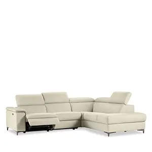 GIUSEPPE NICOLETTI Nuccio Power Reclining Sectional Torello Bianco