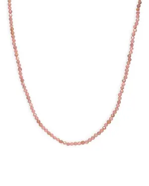 ZOE LEV 14k Yellow Gold Rhodochrosite Necklace - Pink