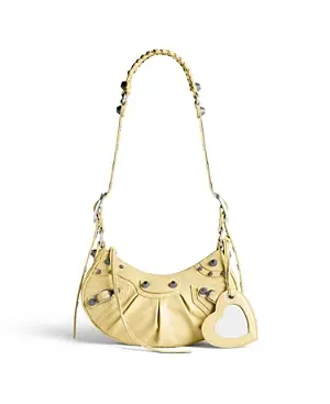 Balenciaga Le Cagole XS Shoulder Bag With Leopard Print Light/pastel Yellow
