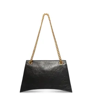 Balenciaga Crush Mini Chain Bag Graffiti - Black