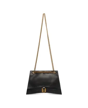 Balenciaga Crush Mini Chain Bag Graffiti - Black