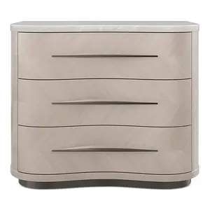 CARACOLE Nomadic Three Drawer Nightstand - Moonstone