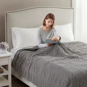 BEAUTYREST Electric Microfleece Heated Blanket, Twin