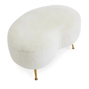 Jonathan Adler Kidney Ottoman - White