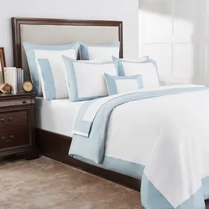 SFERRA Casida Standard Pillowcase, Pair White/poolside