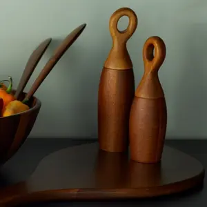 NAMBE Portables 7.75 Wood Salt And Pepper Mill