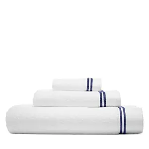 SFERRA Aura Hand Towel White/dark Blue