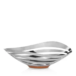 NAMBE Pulse Fruit Bowl - Silver/brown