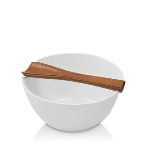 NAMBE Quatro Salad Bowl & Server Set - White