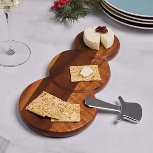 NAMBE Snowman Cheese Board