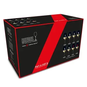 RIEDEL Vinum Chardonnay Glasses, Buy 6 Get 8