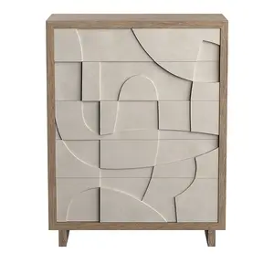BERNHARDT Casa Paros Tall Drawer Chest - Dark Brown