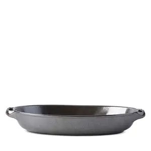 JULISKA Stoneware 15.5 Shallow Baker - Pewter