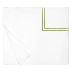 SFERRA Grande Hotel Duvet Cover, Twin White/fern
