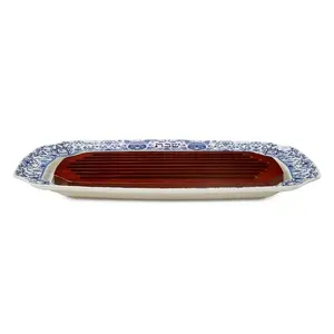 SPODE Challah Tray & Wood Insert
