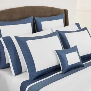 SFERRA Casida Duvet Cover, Twin - White/delft