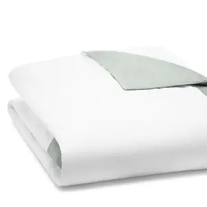 SFERRA Casida Duvet Cover, Twin - White/seagreen