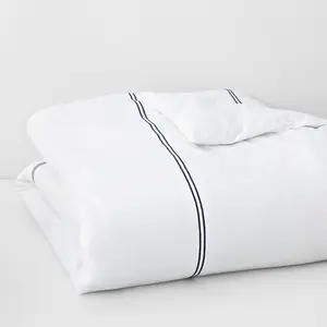 SFERRA Grande Hotel Duvet Cover, Full/queen - White/blue