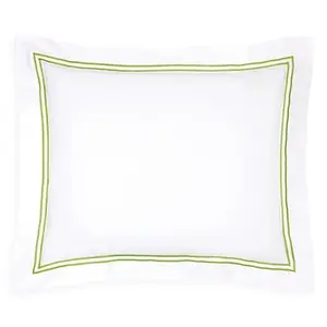 SFERRA Grande Hotel Standard Sham - White/fern